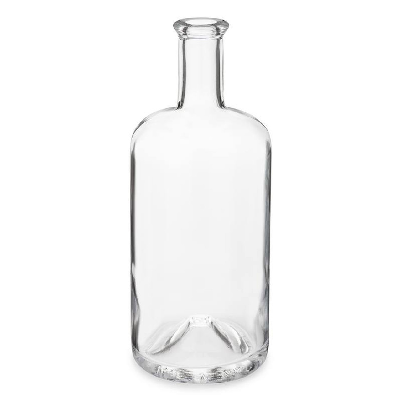 375 ml Clear Glass Juniper Liquor Bottle